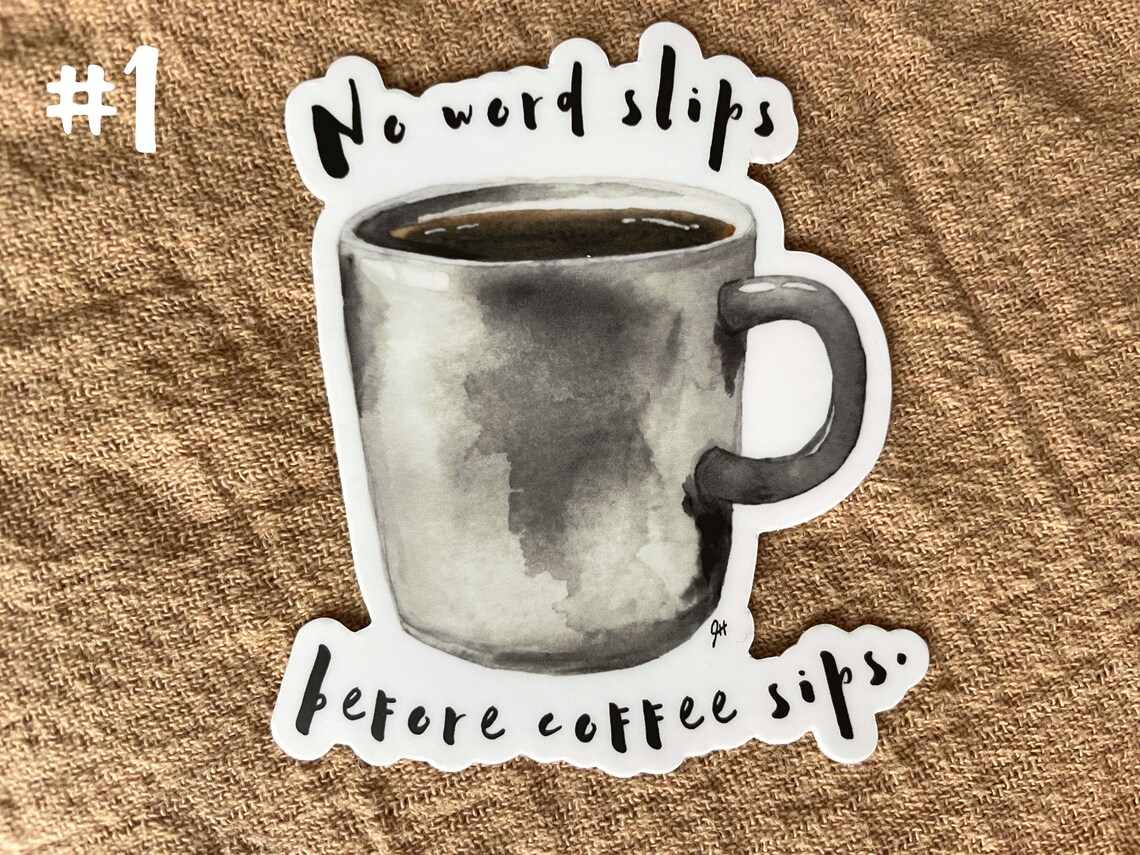 Coffee Sticker Pack/ Coffee Stickers/ Coffee Sticker Bundle/ - Etsy