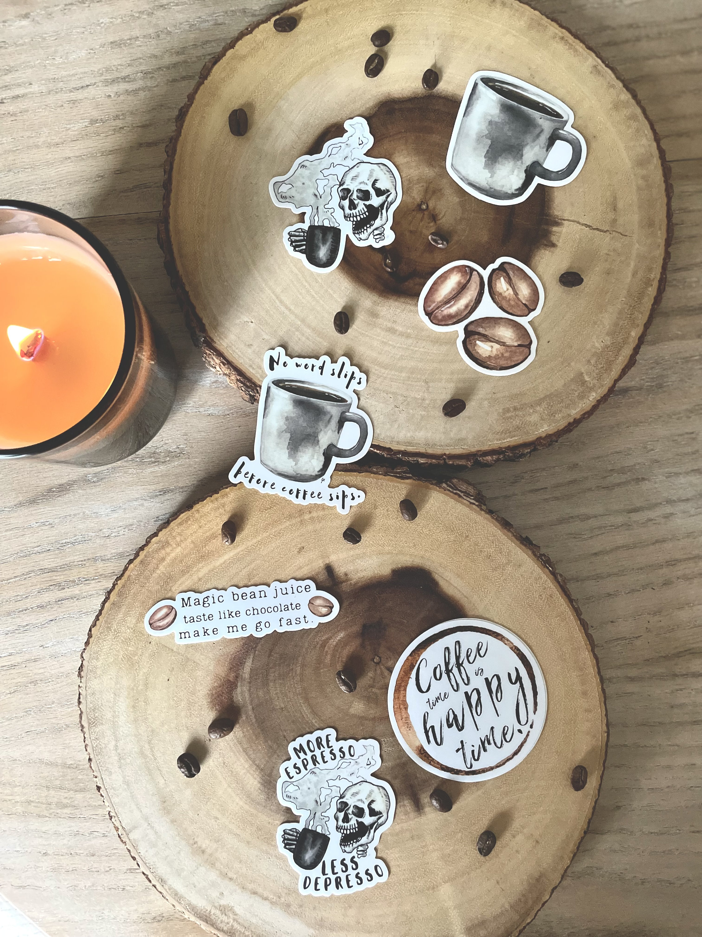 Coffee Sticker Pack/ Coffee Stickers/ Coffee Sticker Bundle/ Bulk ...