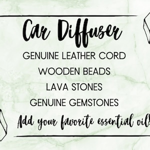 Car Diffuser/ Lava Stone Diffuser/ Essential Oil Diffuser/ Car Air ...