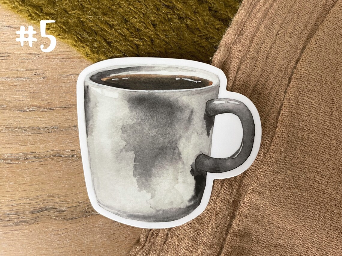 Coffee Sticker Pack/ Coffee Stickers/ Coffee Sticker Bundle/ - Etsy