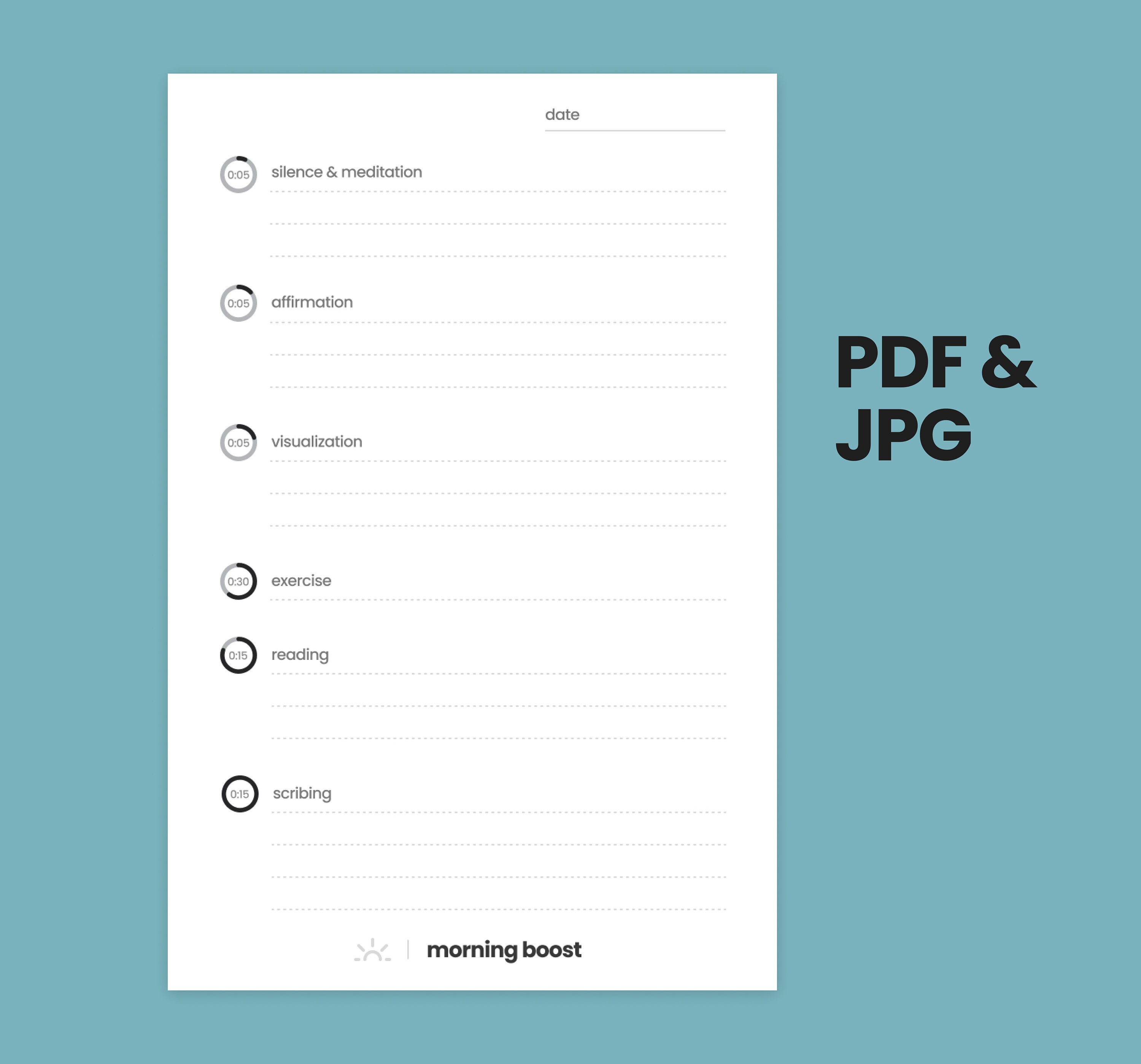 Miracle Morning Journal - Weekly Miracle Morning Tracker, the Miracle ...