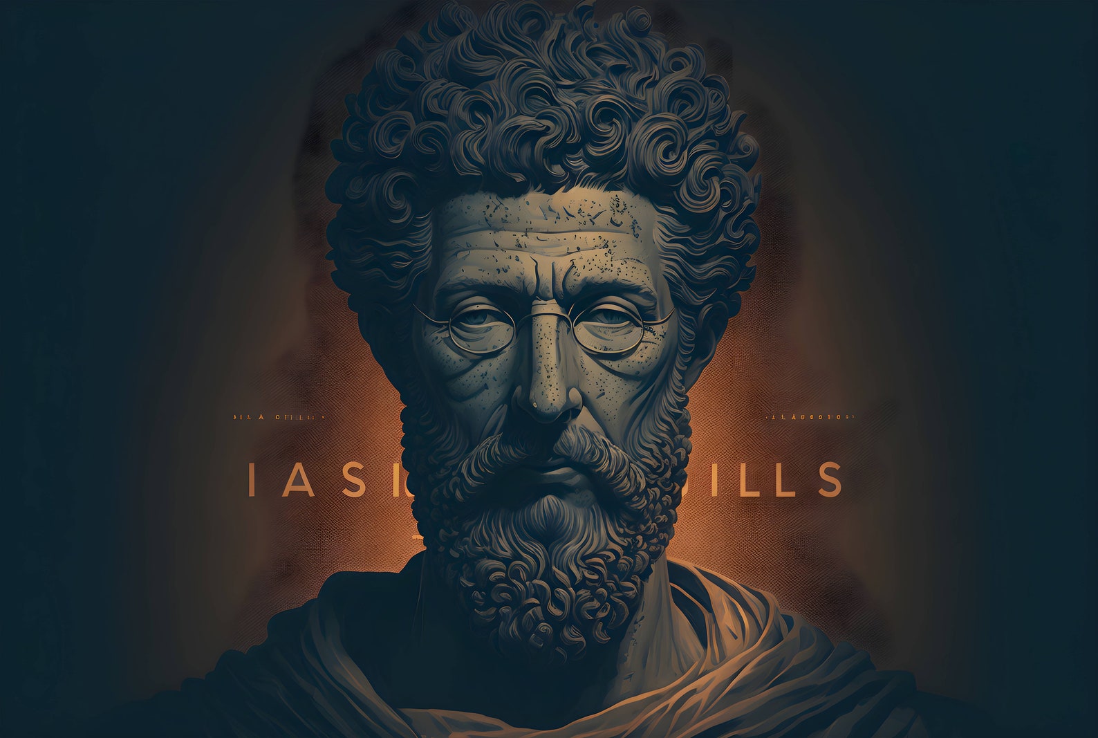 Digital Art Stoic Roman Emperor Marcus Aurelius Stoicism Etsy