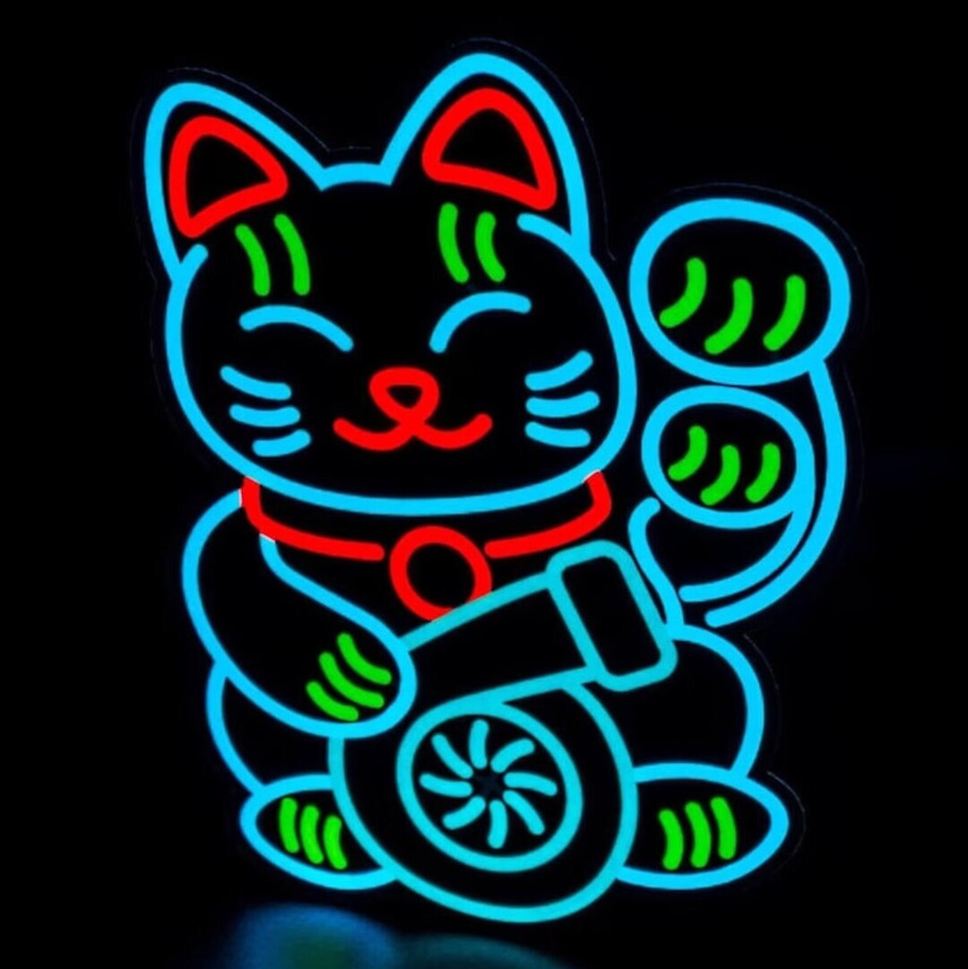 Fortune Car Turbo JDM Glow Panel Electric Sticker - Etsy