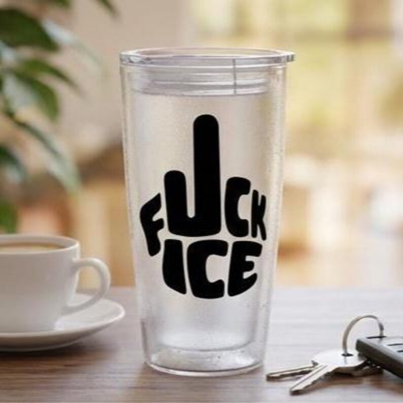 F*ck ICE Middle Finger Decal | Vinyl Car Window Decal Sticker - Etsy