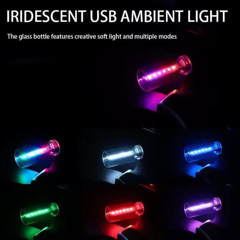 JDM Car Interior LED Light USB Touch Control | Ambient Mood Accent Lamp ...