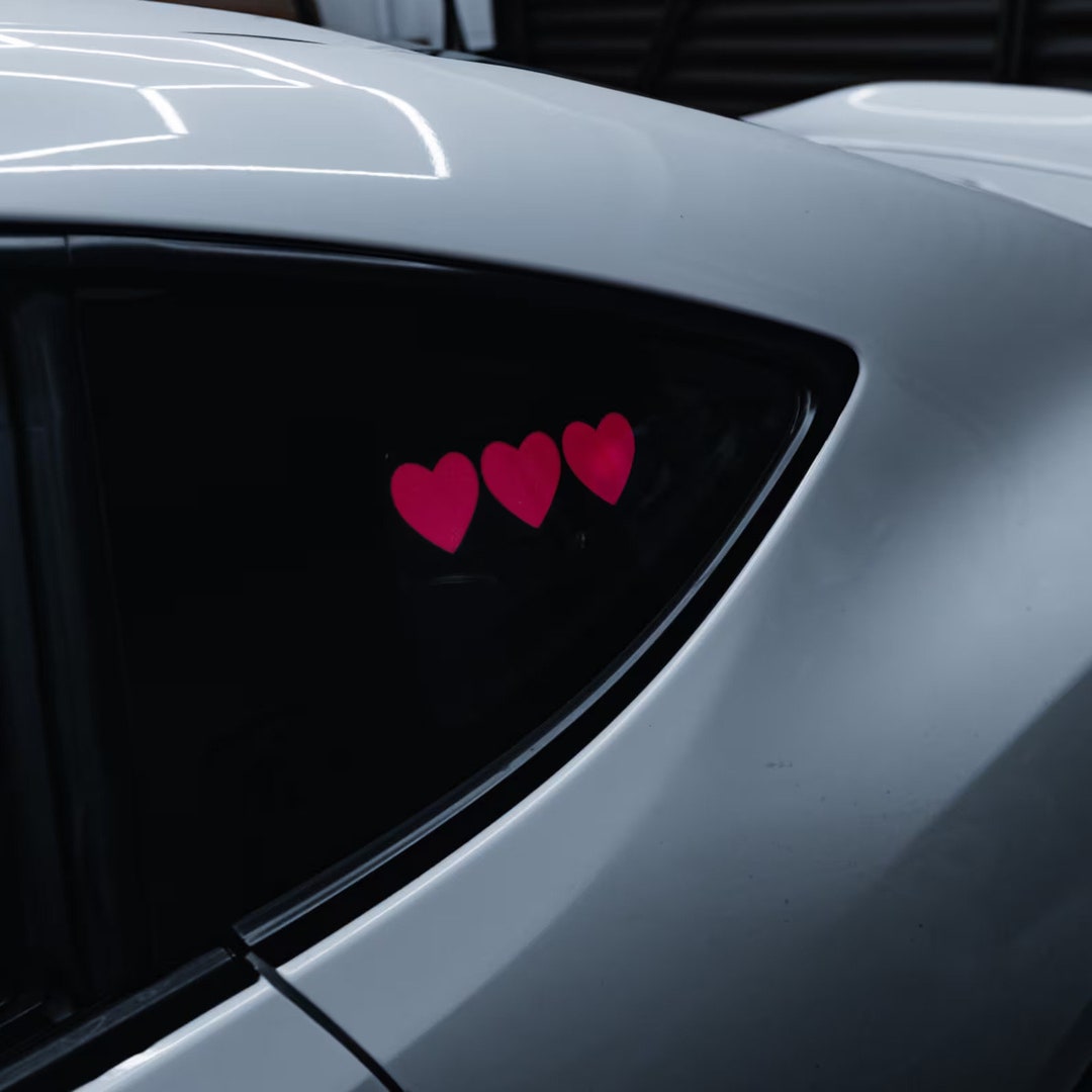 Heart LED Glow Panel Light up Sticker for Car - Etsy