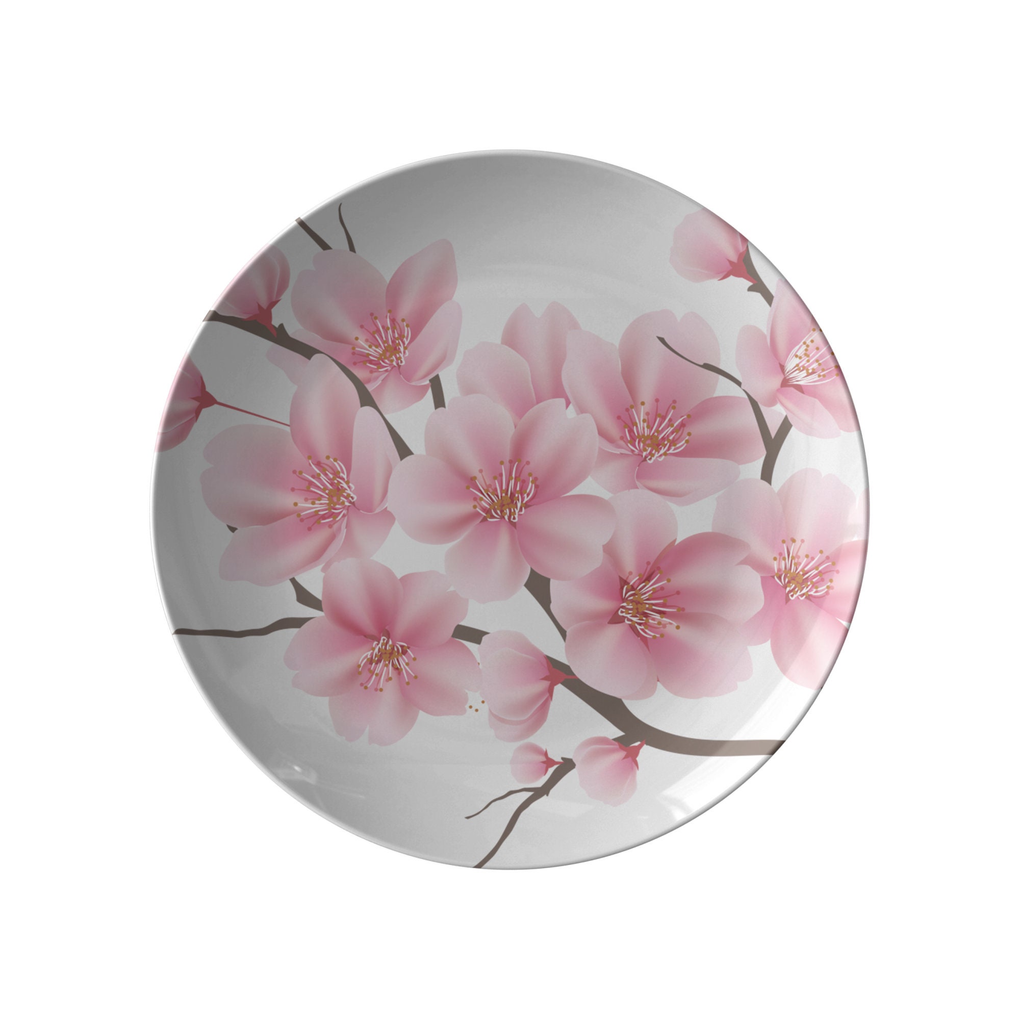 Modern CHERRY BLOSSOM Tree Plate, Non-toxic Serveware, Camping Picnic ...