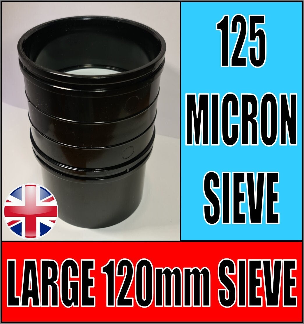 125 Micron Large Stackable Nylon Mesh Sieve - Zooplankton/homebrew ...