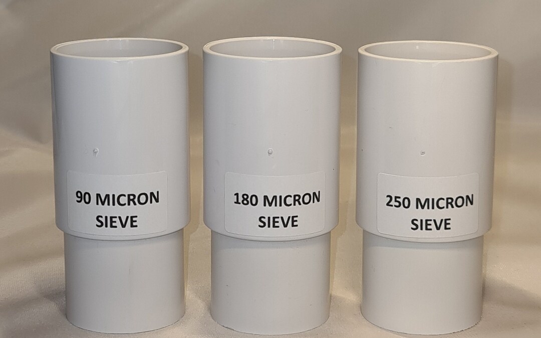 90, 180 & 250 Micron Stackable Nylon Mesh Sieve Set - Etsy