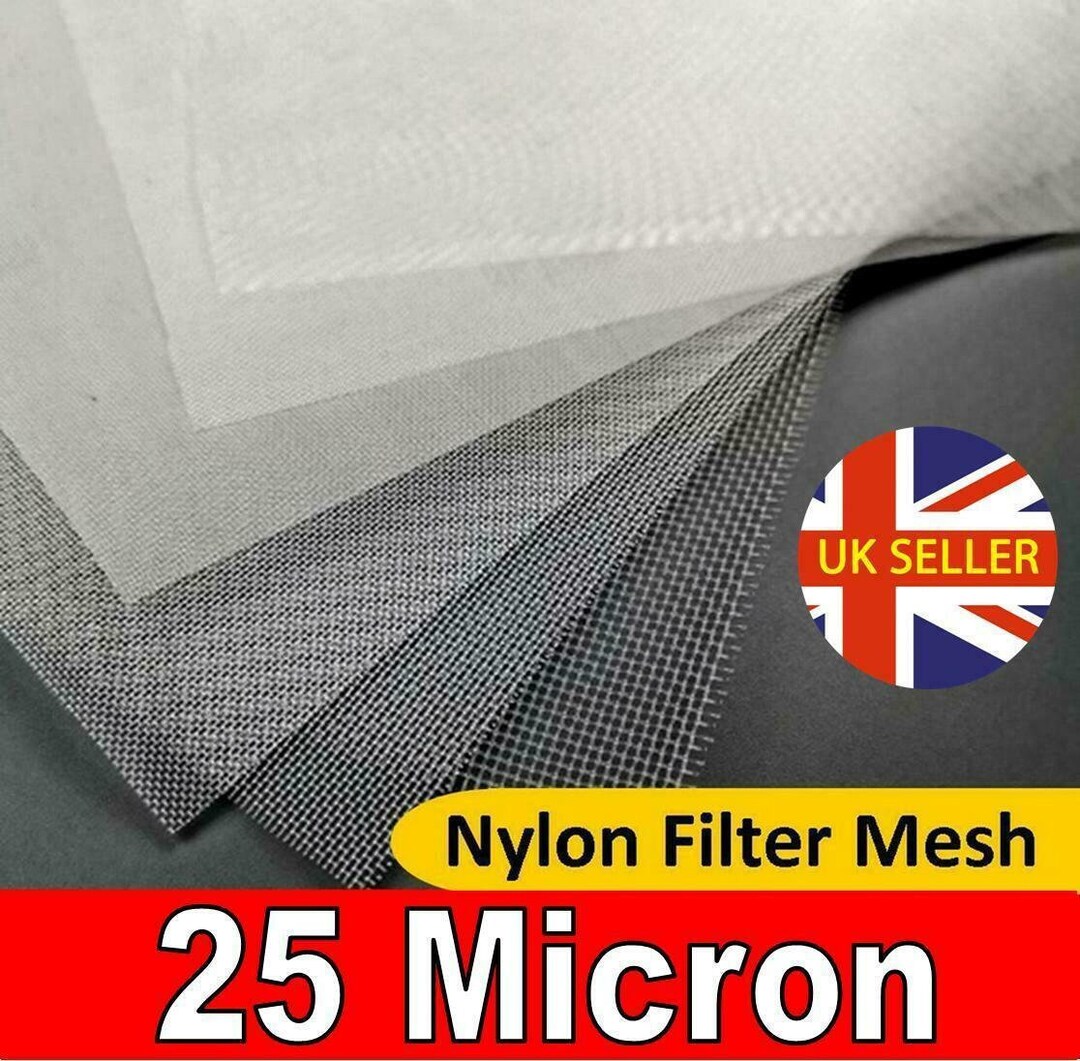 25 Micron Nylon Mesh - Filter, Wine, Beer, Cider, Soap, Straining ...