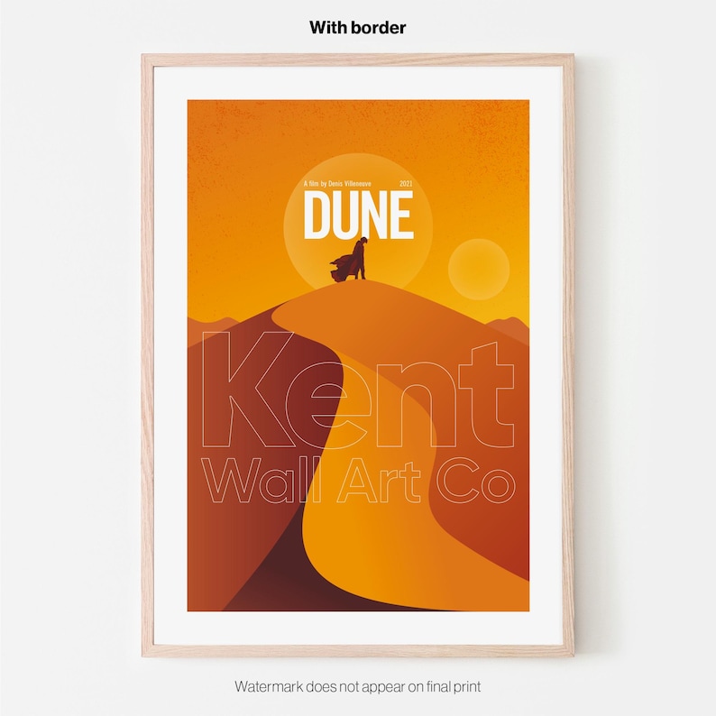 Dune Movie Poster – Graphical Art Print | Minimalist Dune 2021 ...
