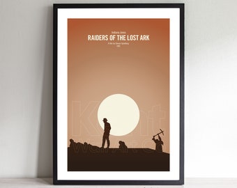 Indiana Jones Raiders of the Lost Ark Movie Poster Print in - Etsy