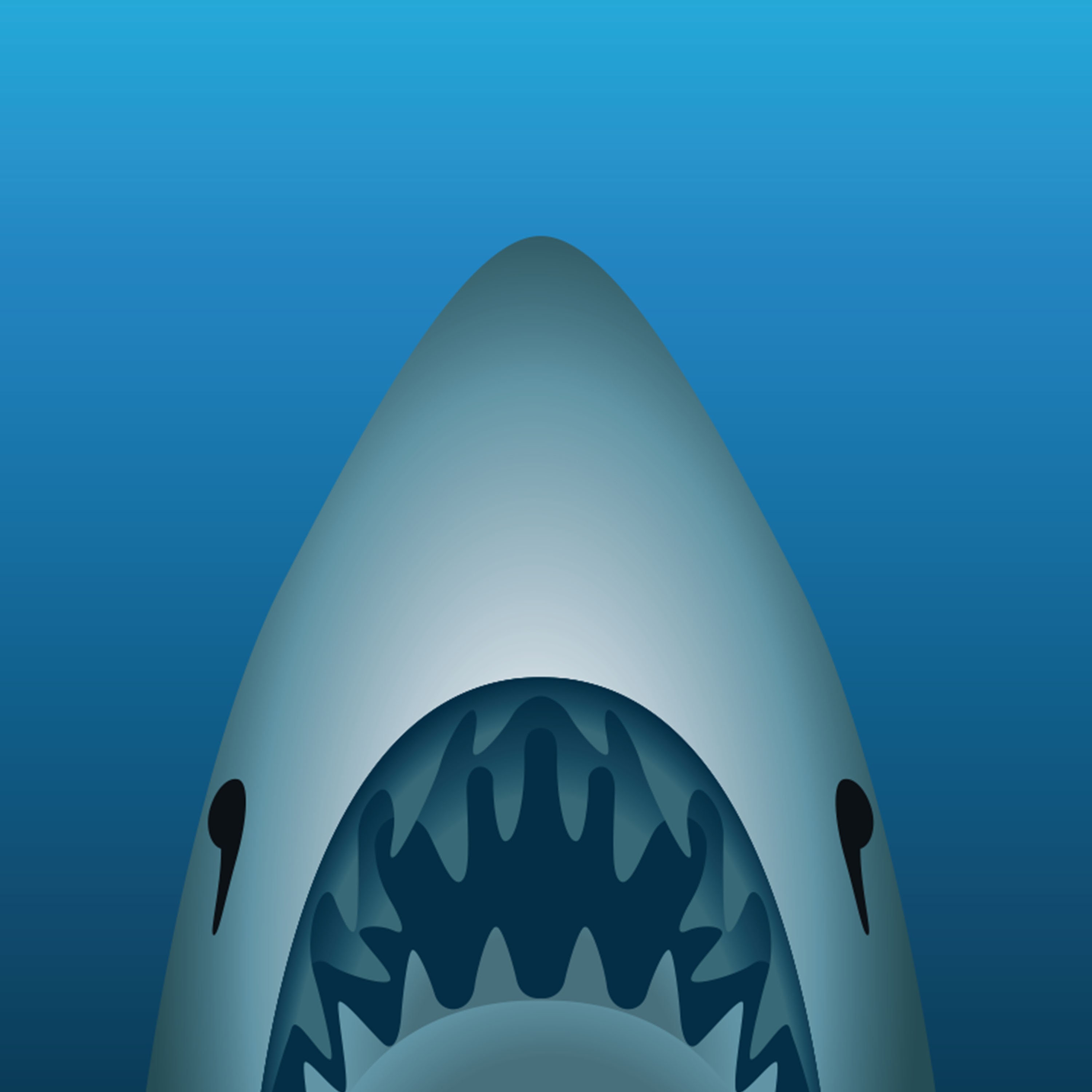 Jaws Minimalist Movie Poster, Classic Steven Spielberg Retro Designer ...