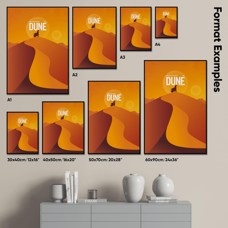 Dune Movie Poster: Minimalist Sci-fi Wall Art - Etsy