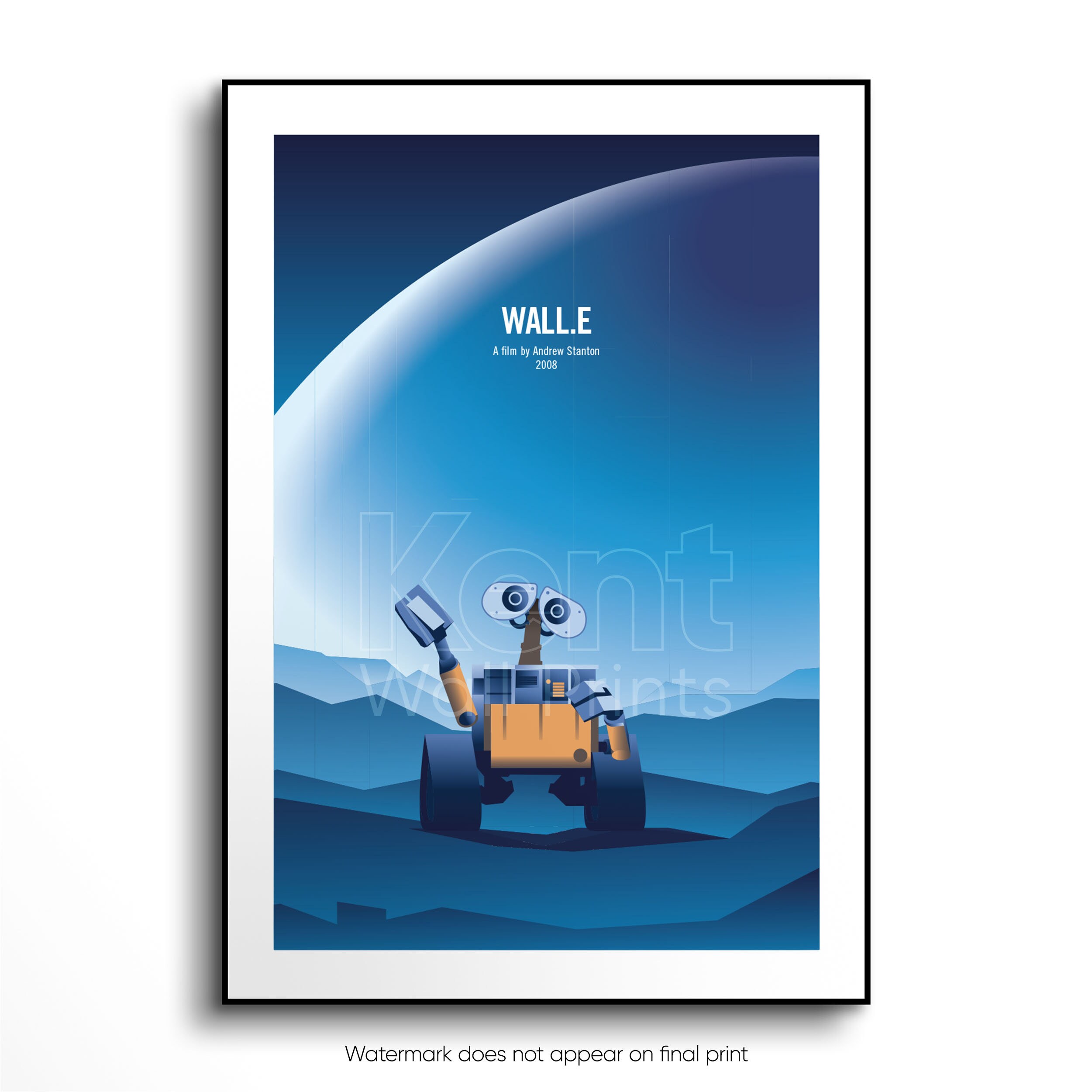 Wall-e Disney Pixar Minimalist Movie Poster, Science Fiction ...