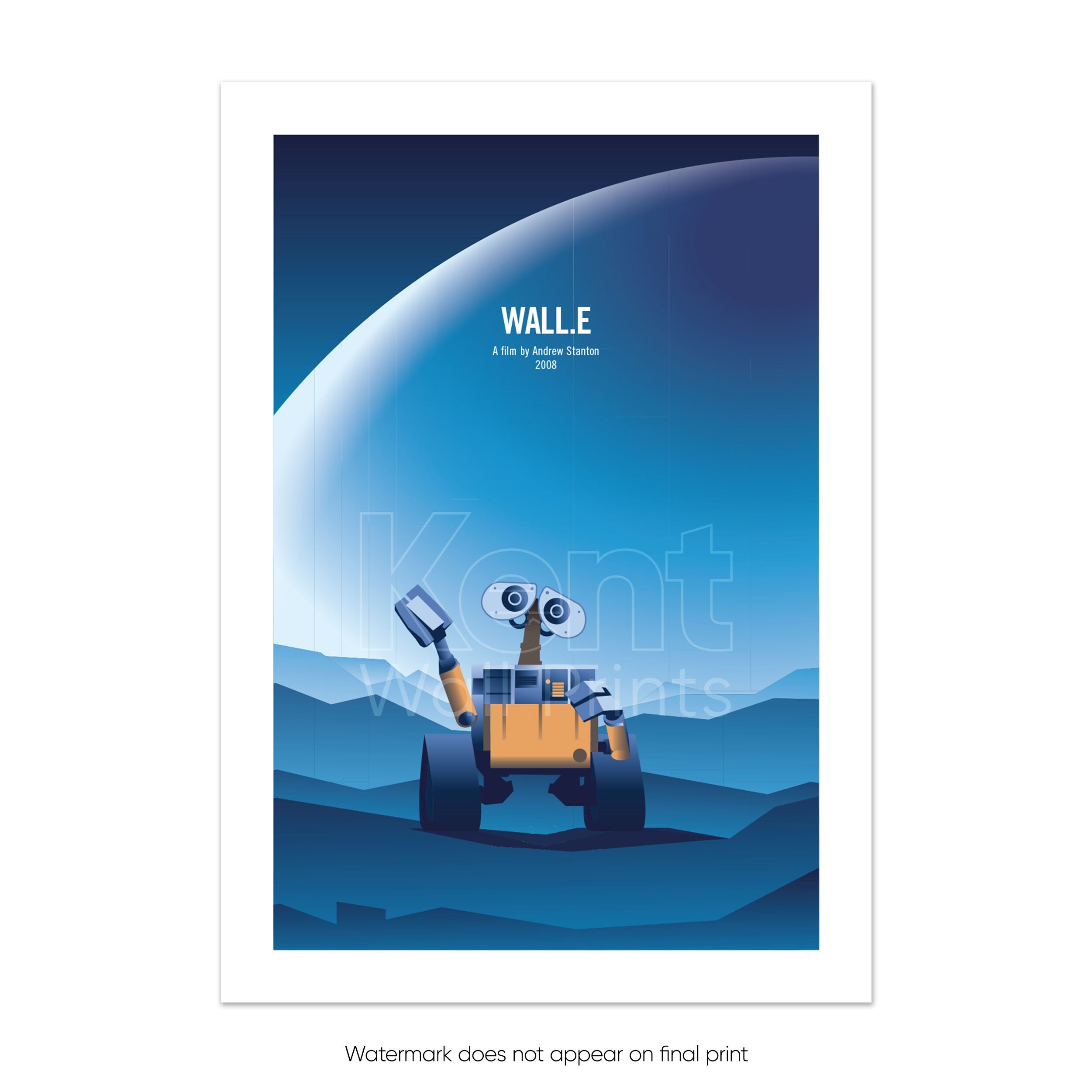 Wall-e Disney Pixar Minimalist Movie Poster, Science Fiction ...
