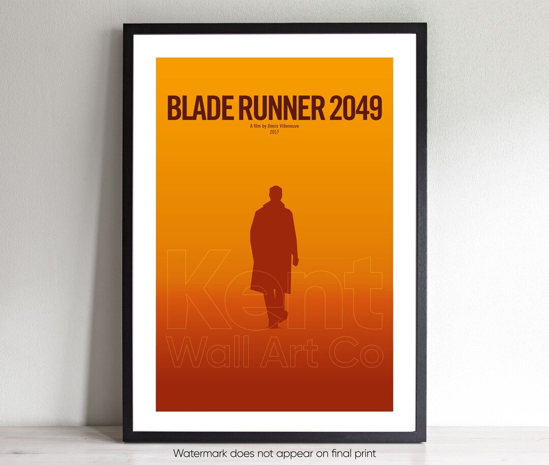 Blade Runner 2049 Bold Minimalist Movie Poster, Classic Science Fiction ...