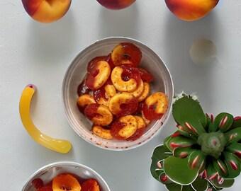 8oz Chili Chamoy Peach Rings - Etsy