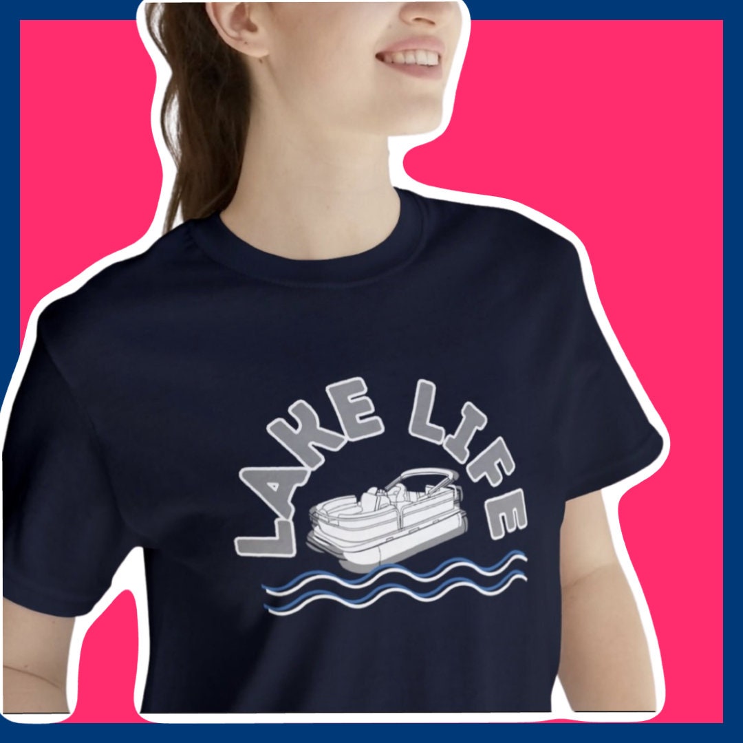 Lake Life Pontoon Boat T-shirt Summer Vibes - Etsy