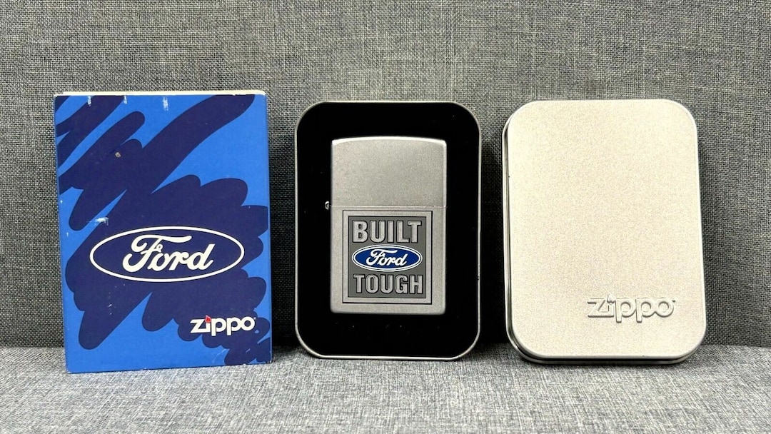Rare 2008 Built Ford Tough Satin Chrome Zippo Lighter - Etsy
