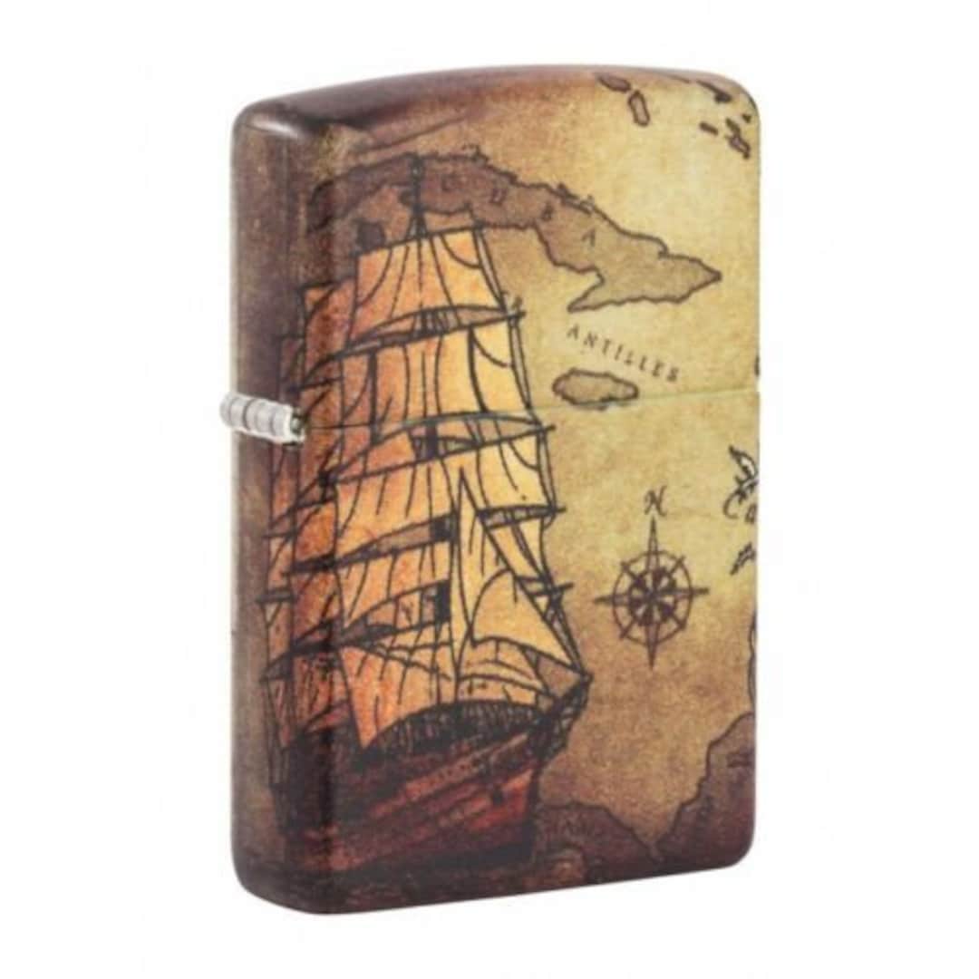 Zippo Lighter: Pirate Ship and Map, 540 Color - Etsy