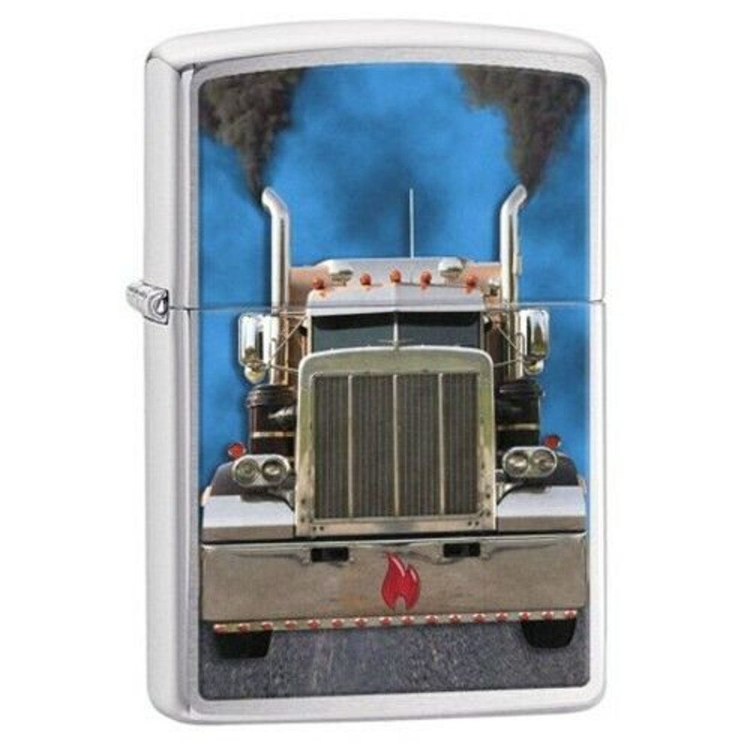 Brushed Chrome Diesel Big Rig Truck Zippo Lighter - Etsy