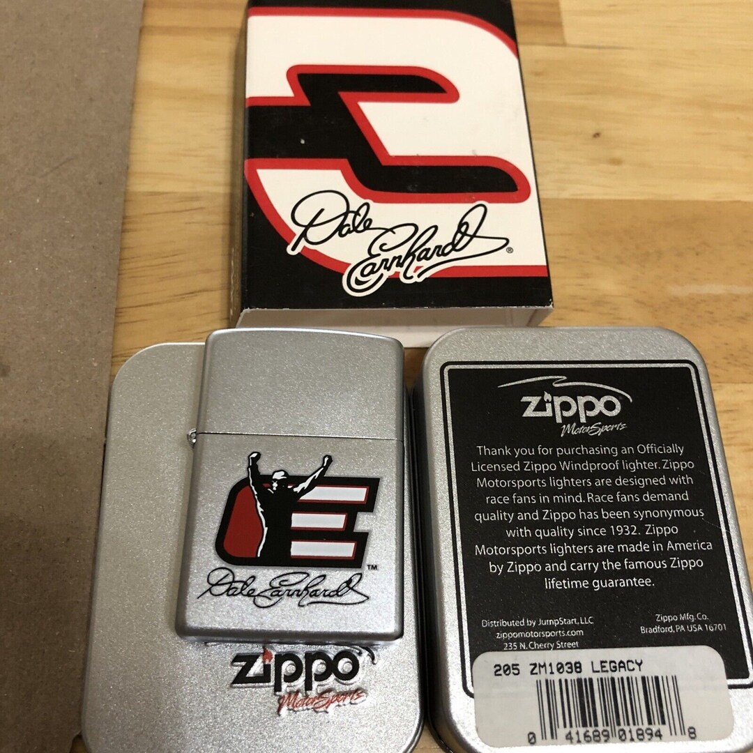 2004 Dale Earnhardt Sr Legacy Nascar Zippo Lighter MINT - Etsy