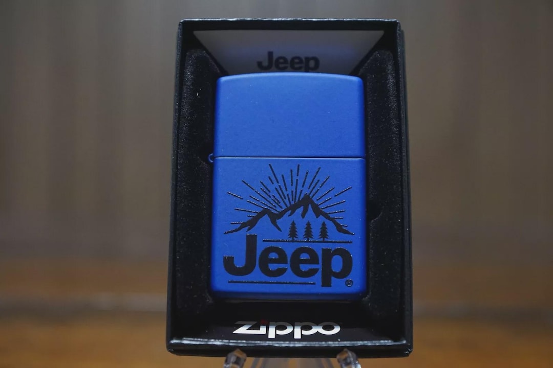 Sharp Blue Jeep Mountains Zippo Lighter - Etsy