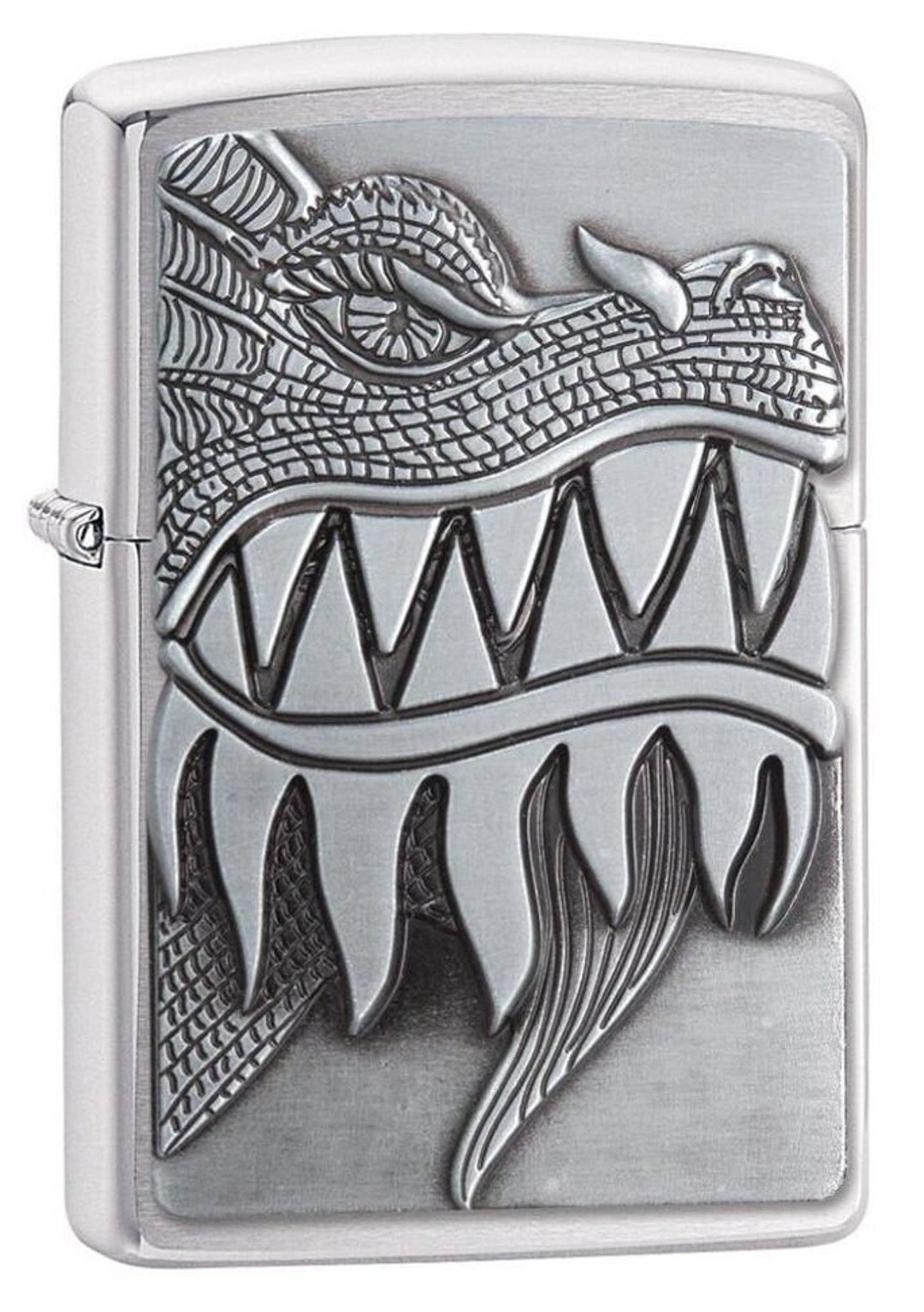 Amazing Dragon Razor Teeth Surprise Emblem Zippo Lighter - Etsy