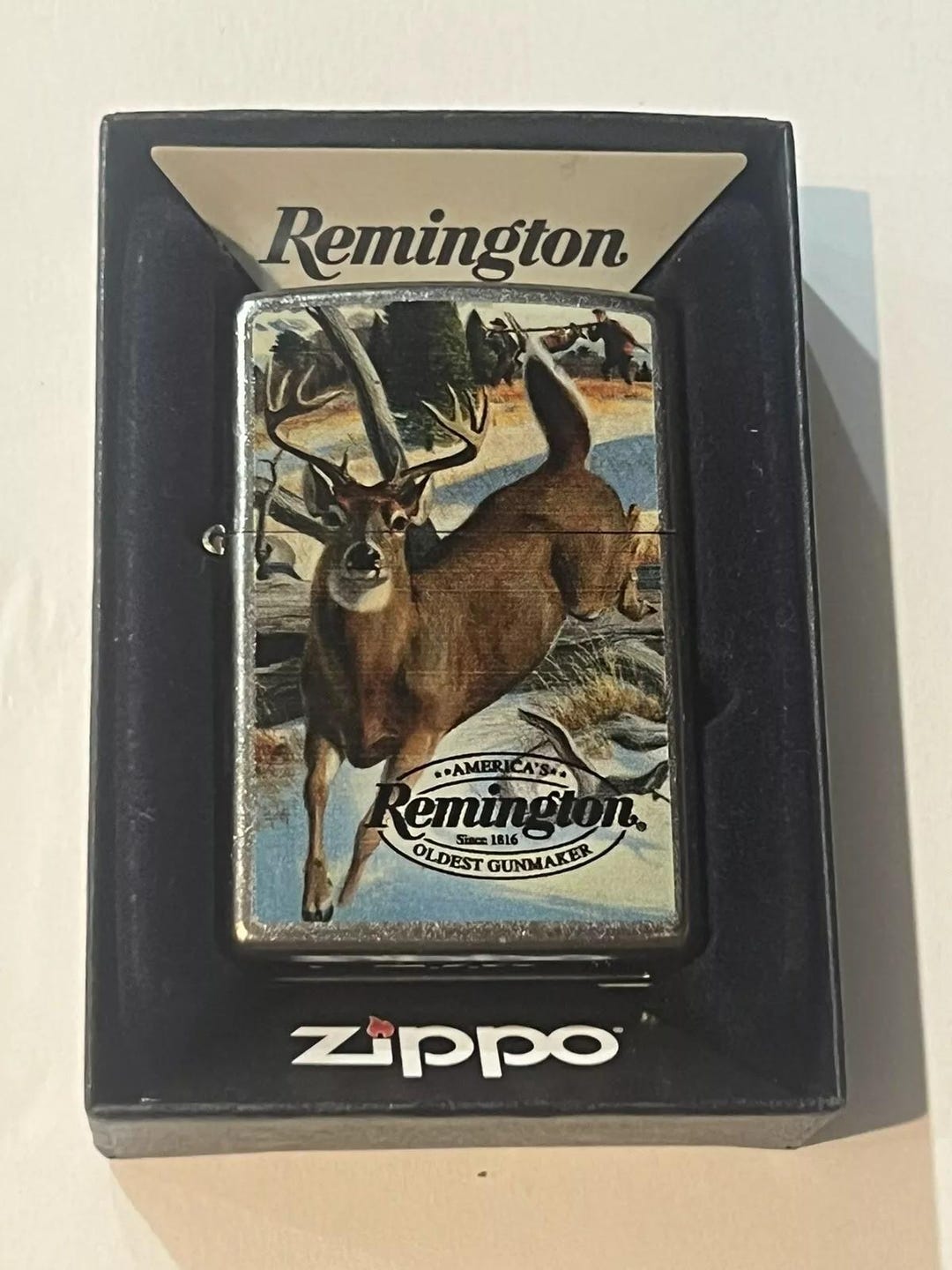 Rare Limited Edition Remington Deer Hunters Zippo Lighter - Etsy