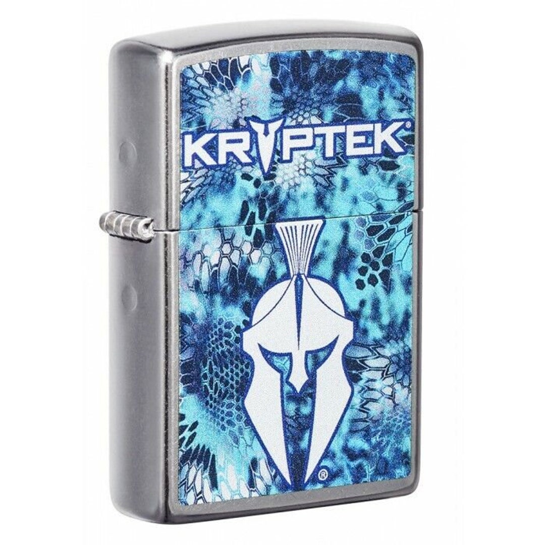 Zippo Lighter: Kryptek Logo and Pattern Street Chrome - Etsy