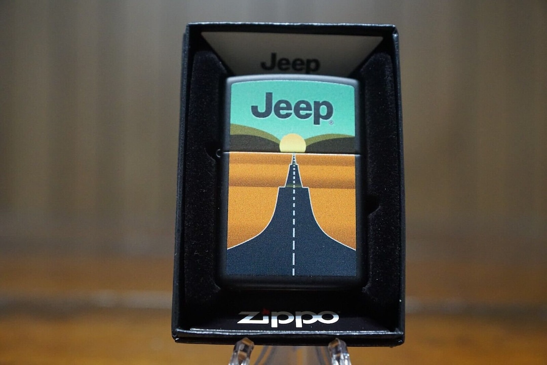 Great Custom Jeep Sunset Mountain Road Zippo Lighter - Etsy