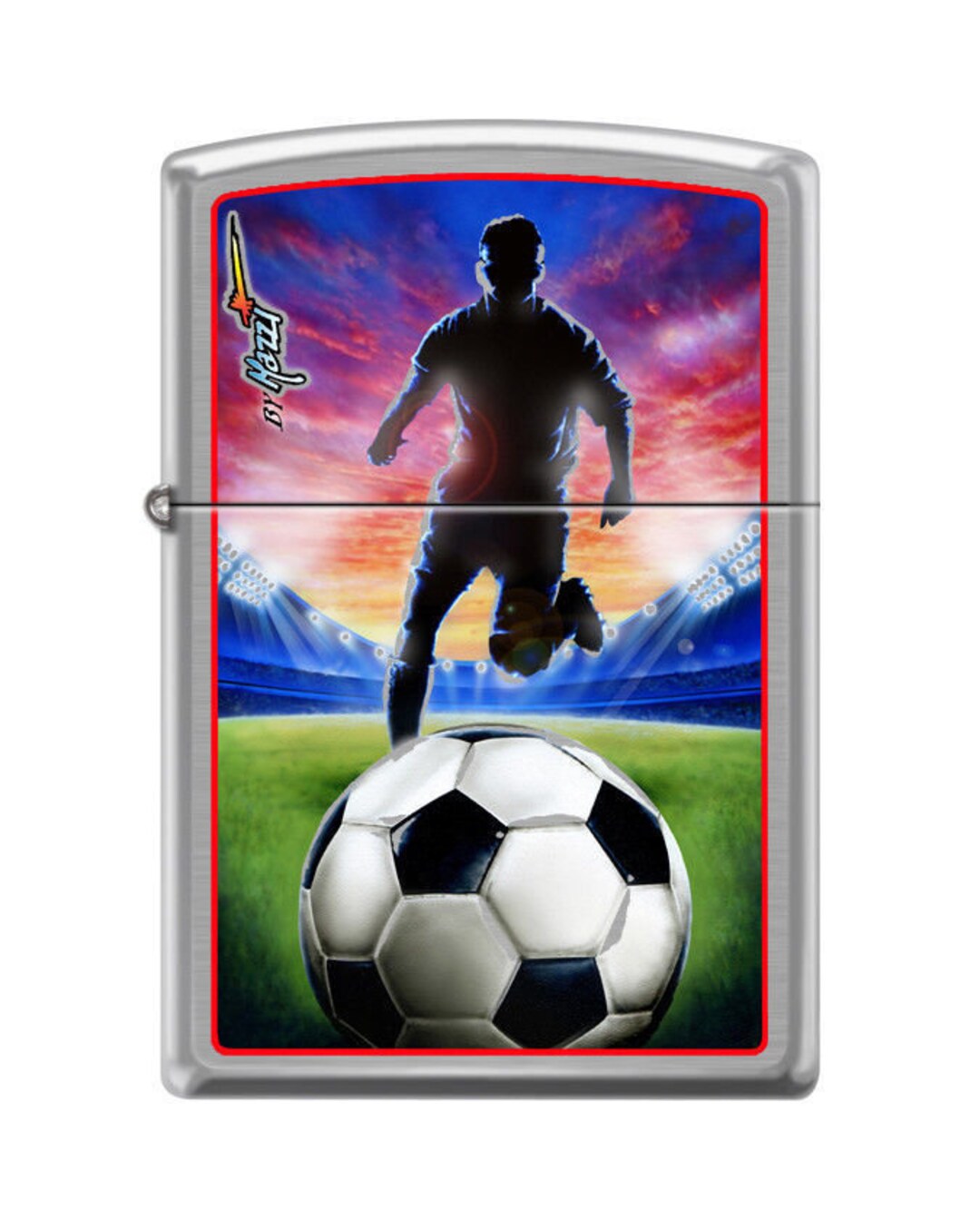 Authentic Mazzi Soccer Futbol ZIPPO LIGHTER - Etsy