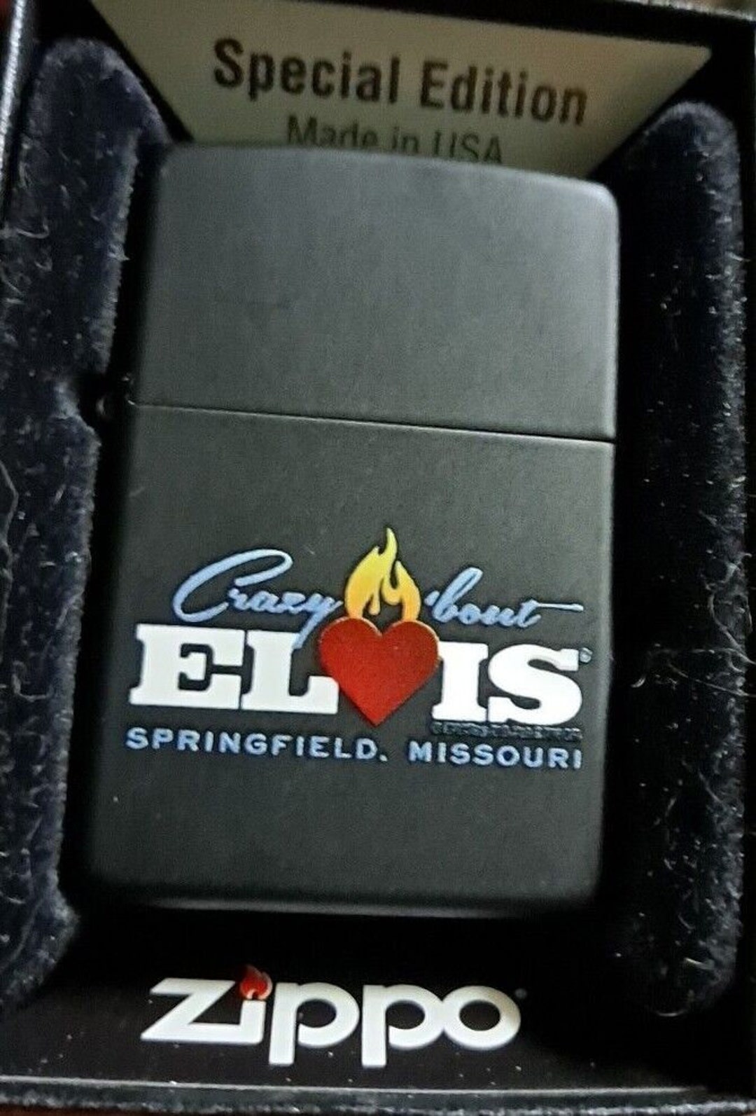 Rare Retired 2014 Special Edition Crazy Bout Elvis Zippo Lighter - Etsy