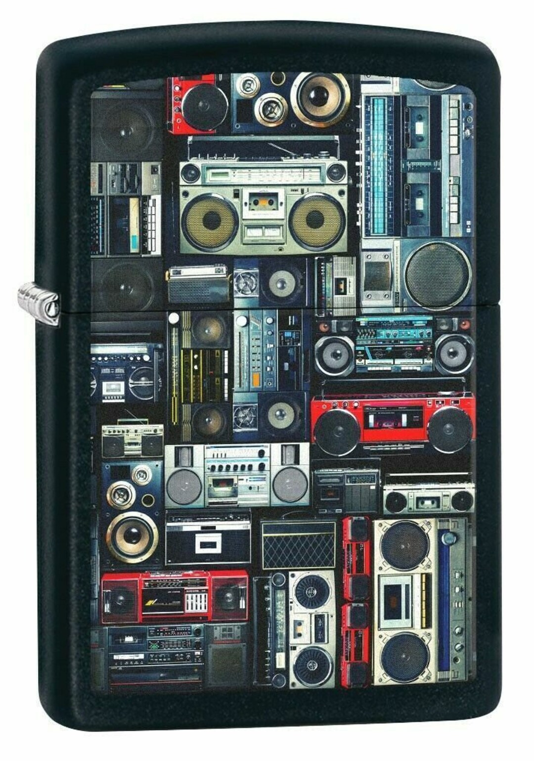 Zippo Lighter: Wall of Boom Boxes - Black Matte - Etsy