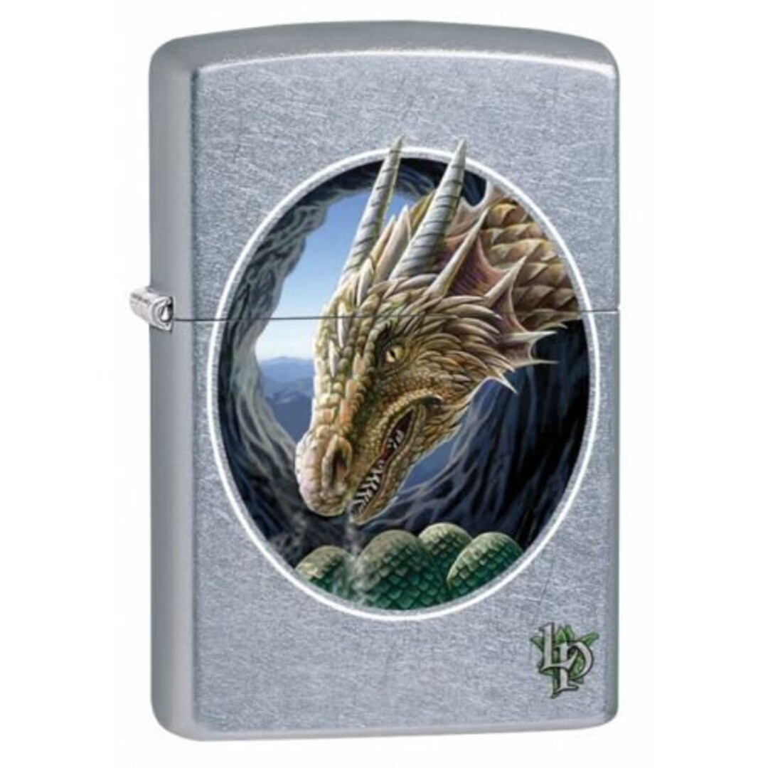 Zippo Lighter: Lisa Parker Dragon With Eggs - Street Chrome - Etsy