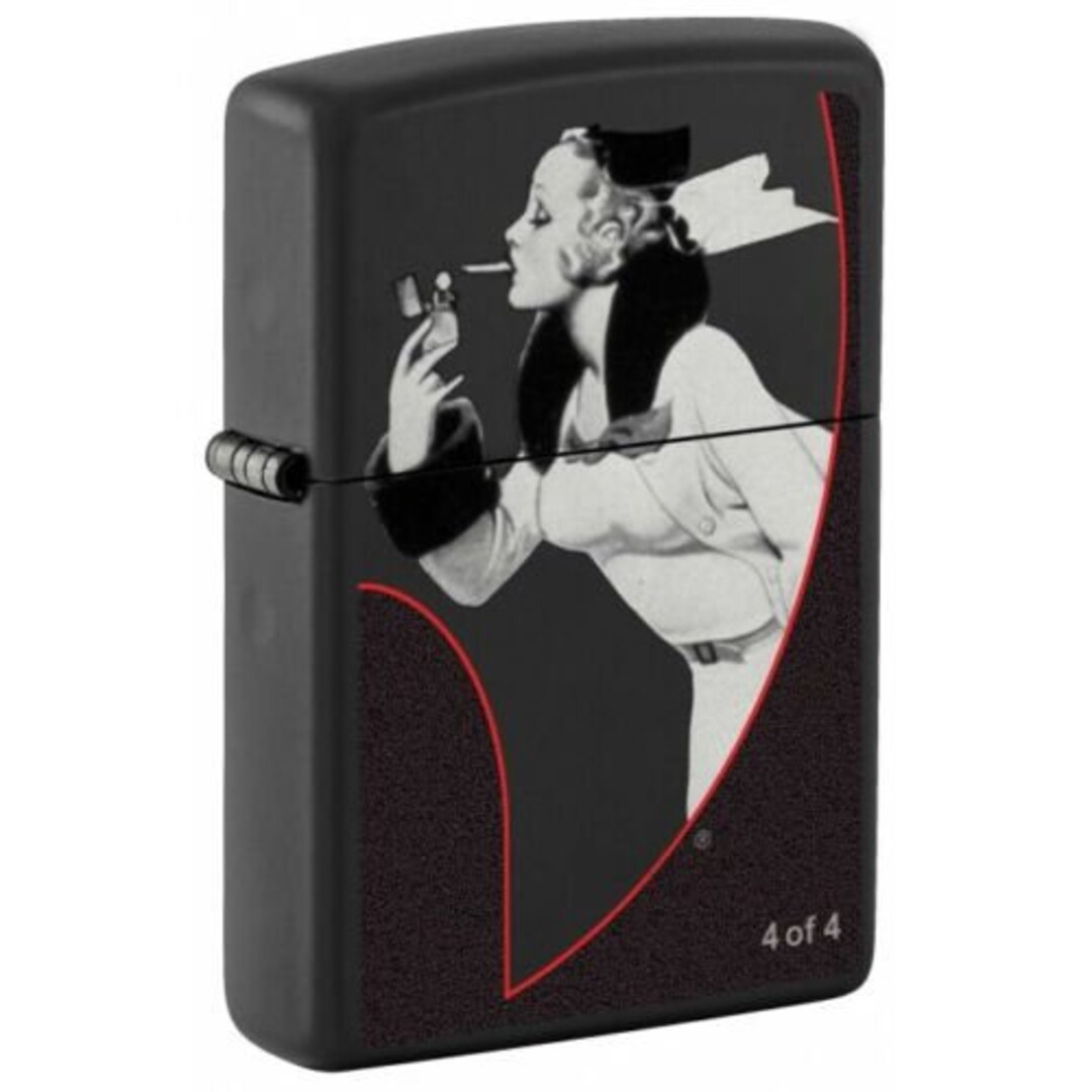 Zippo Lighter: Windy the Zippo Girl Collection, Number 4 Black Matte - Etsy