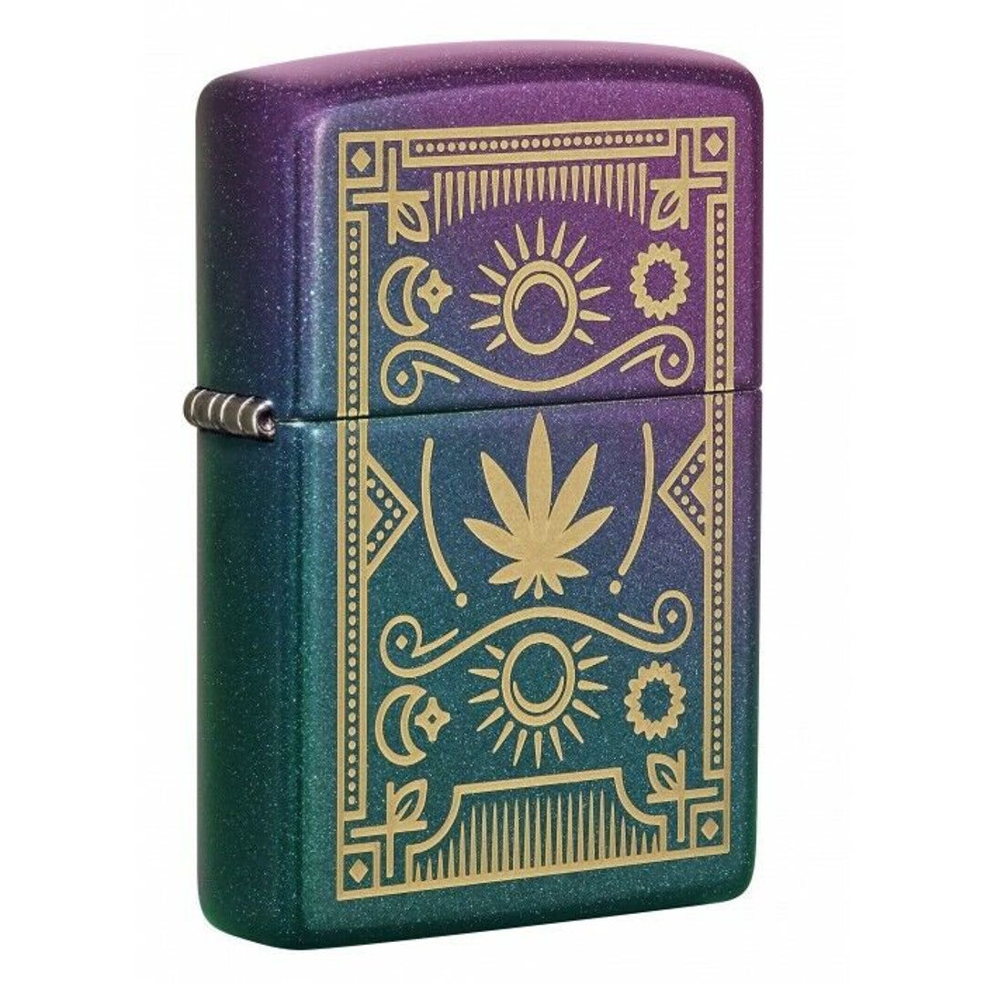 Zippo Lighter: Good Luck Symbols, Engraved Iridescent - Etsy