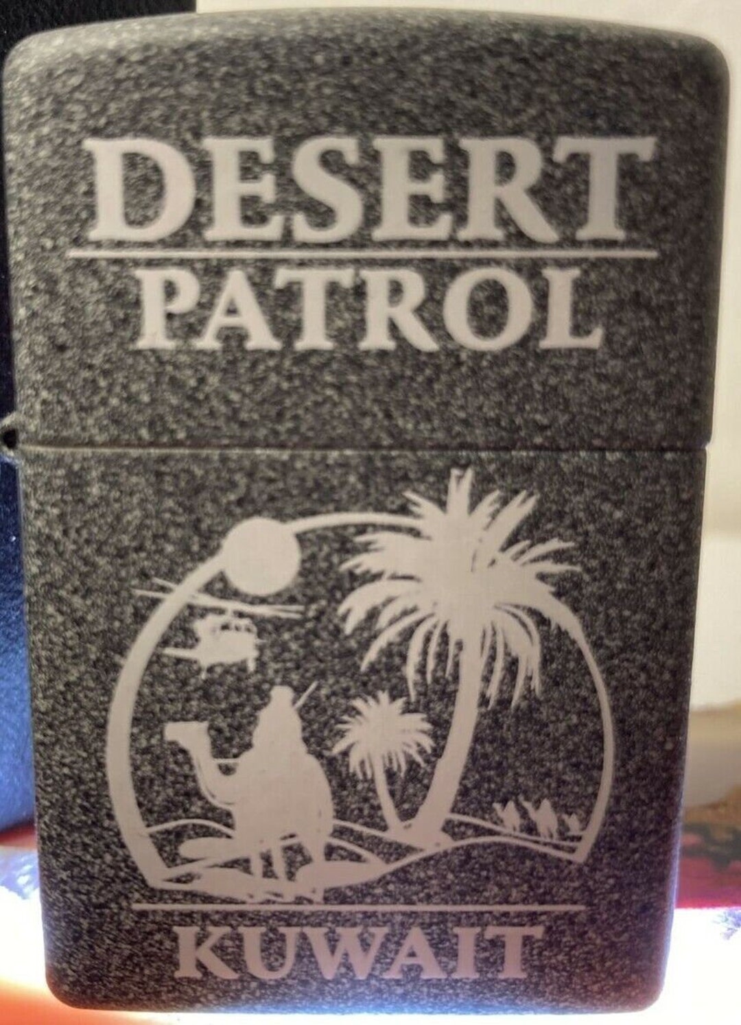 Rare Custom Engraved Ironstone Kuwait Desert Patrol Lighter - Etsy