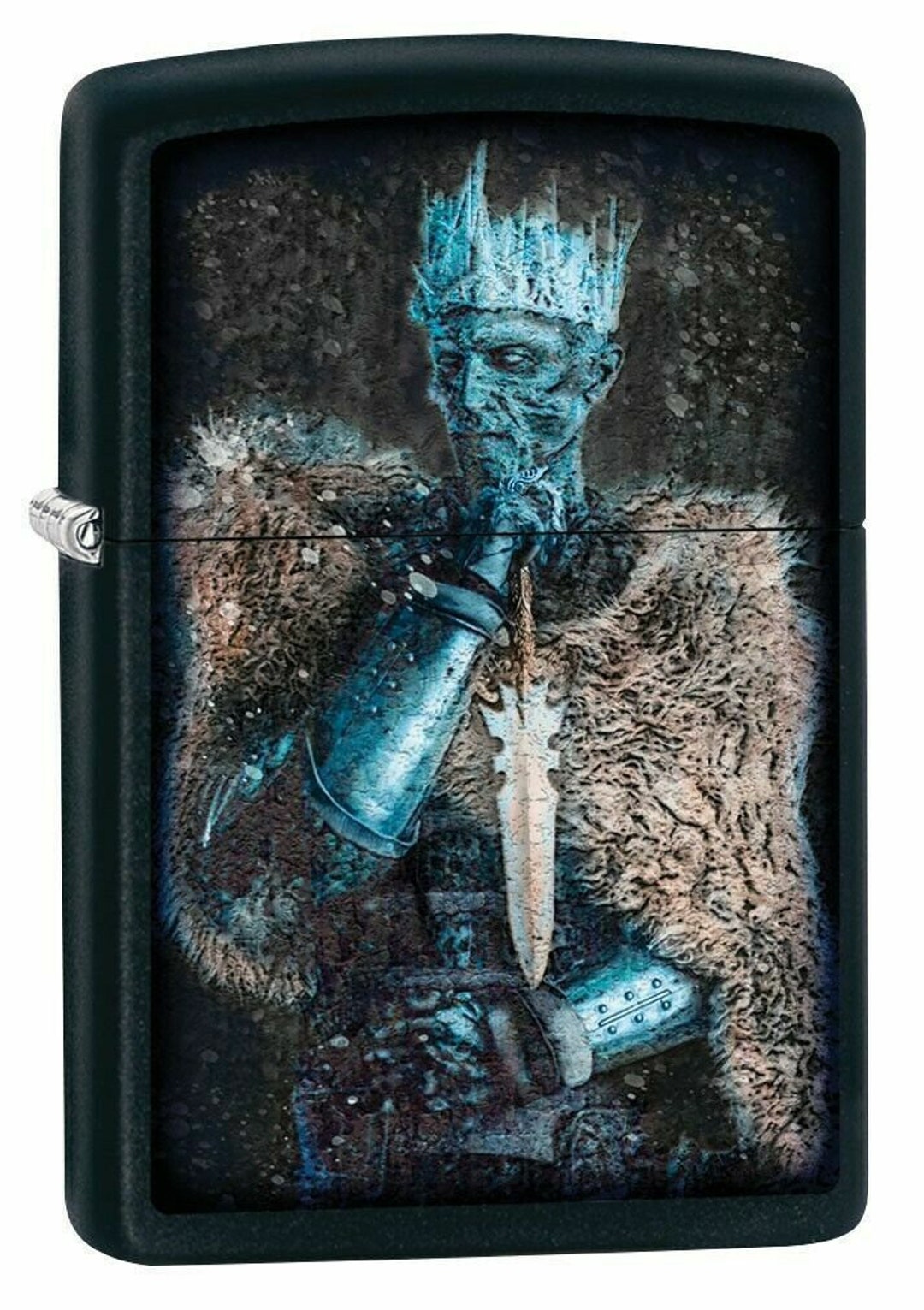 Zippo Lighter: Medieval Warrior King Black Matte - Etsy
