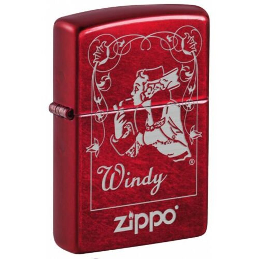 Zippo Lighter: Windy the Zippo Girl Candy Apple Red - Etsy