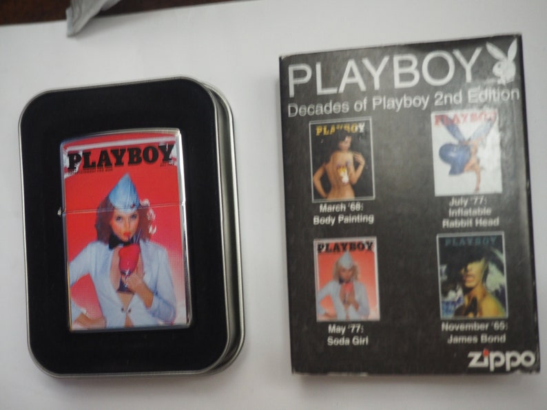 Rare Retired Playboy Drinking Magazine Cover Zippo Lighter - Etsy