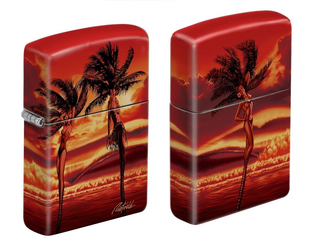 Sexy Rick Rietveld-beach Scene-sunset Lighter, 540 Process Zippo ...