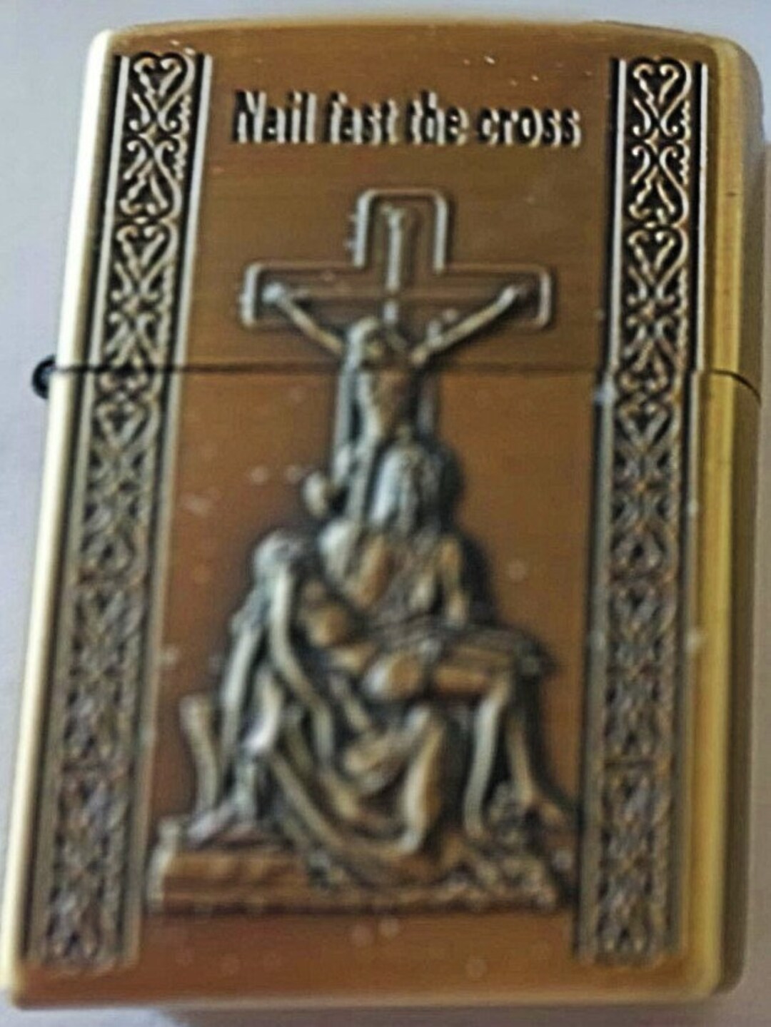 Amazing Brass Finish Jesus on Cross Case Lighter - Etsy