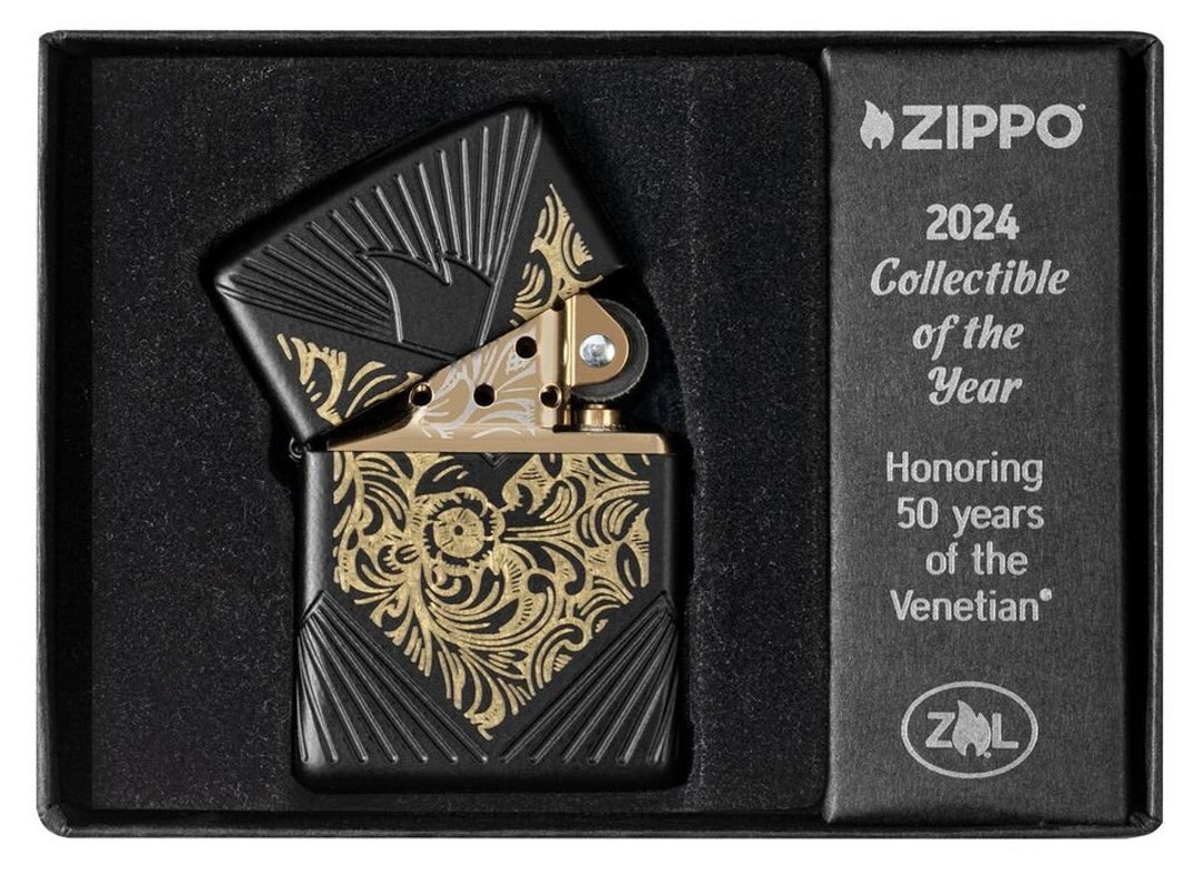 Beautiful Venetian 2024 Collectable of the Year Zippo Lighter Lifetime ...