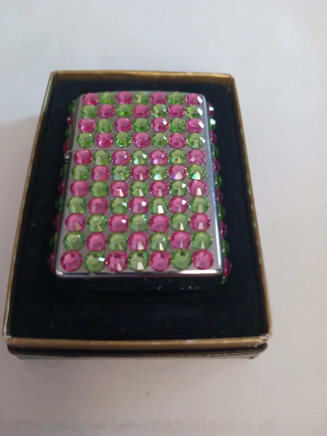 Rare 2005 5 Sided Crystal Encrusted Zippo Lighter Lifetime Warranty - Etsy