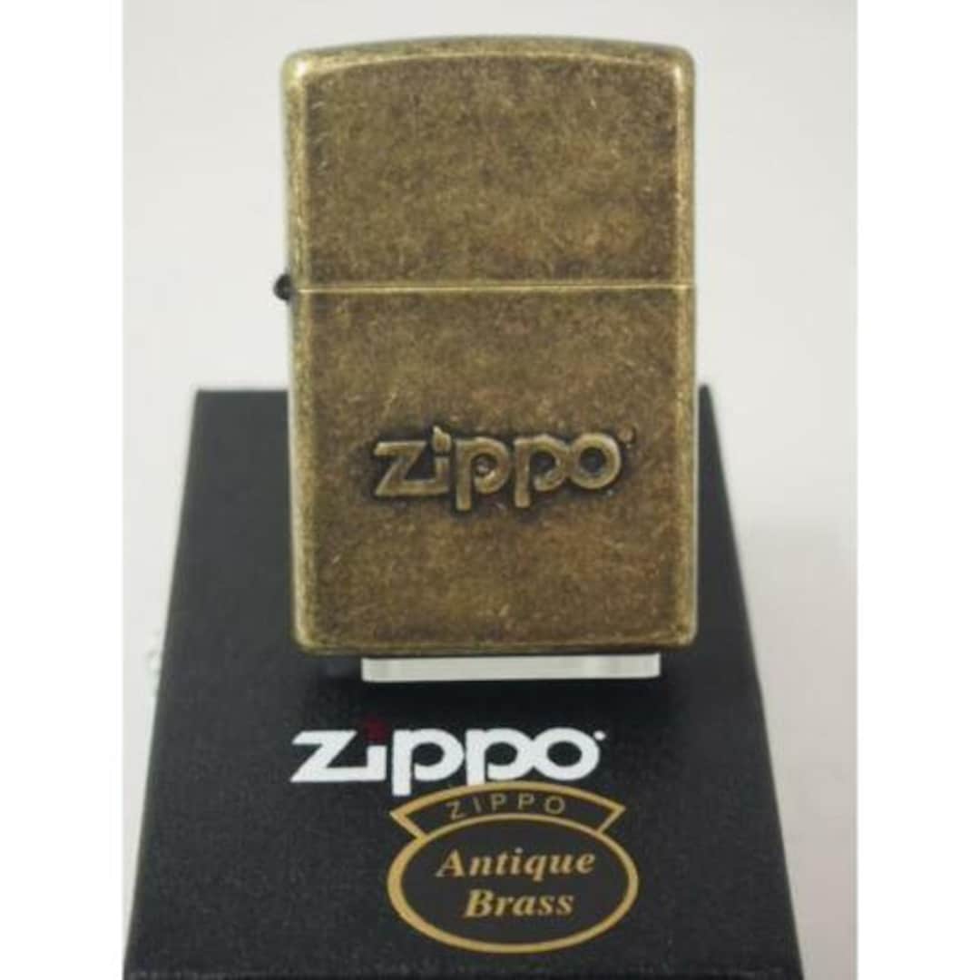 Sweet Antique Brass Stamped Zippo Logo Zippo Lighter - Etsy