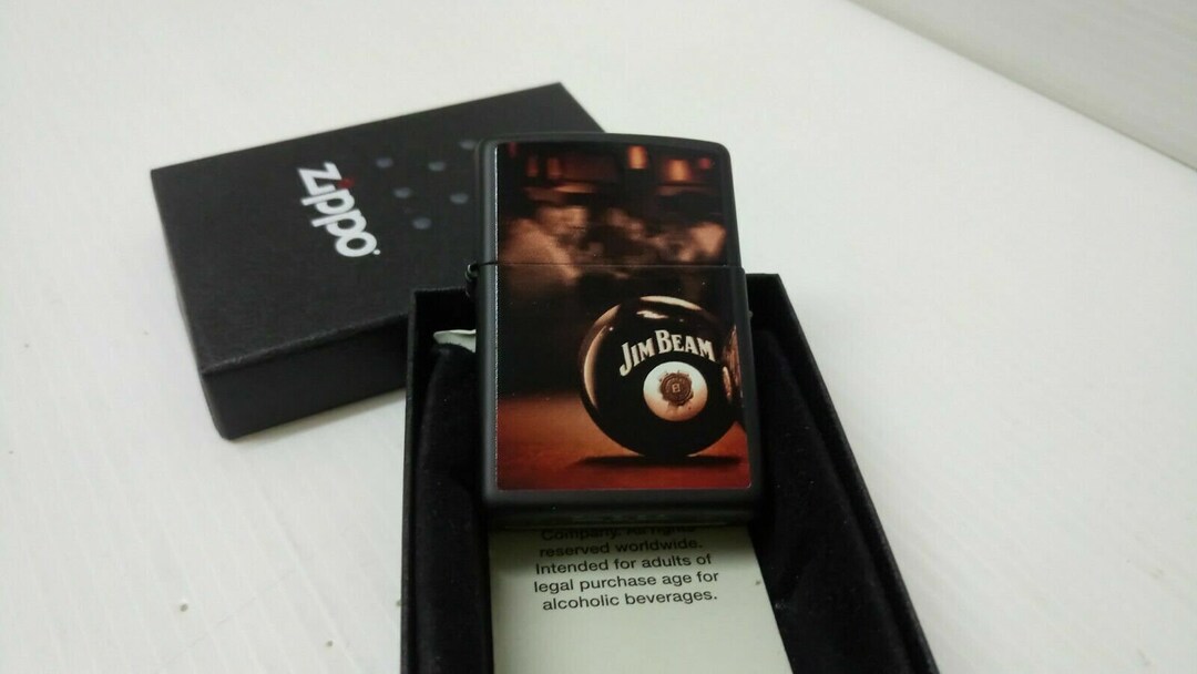 Retired Jim Beam Pool Billiards Zippo Lighter - Etsy