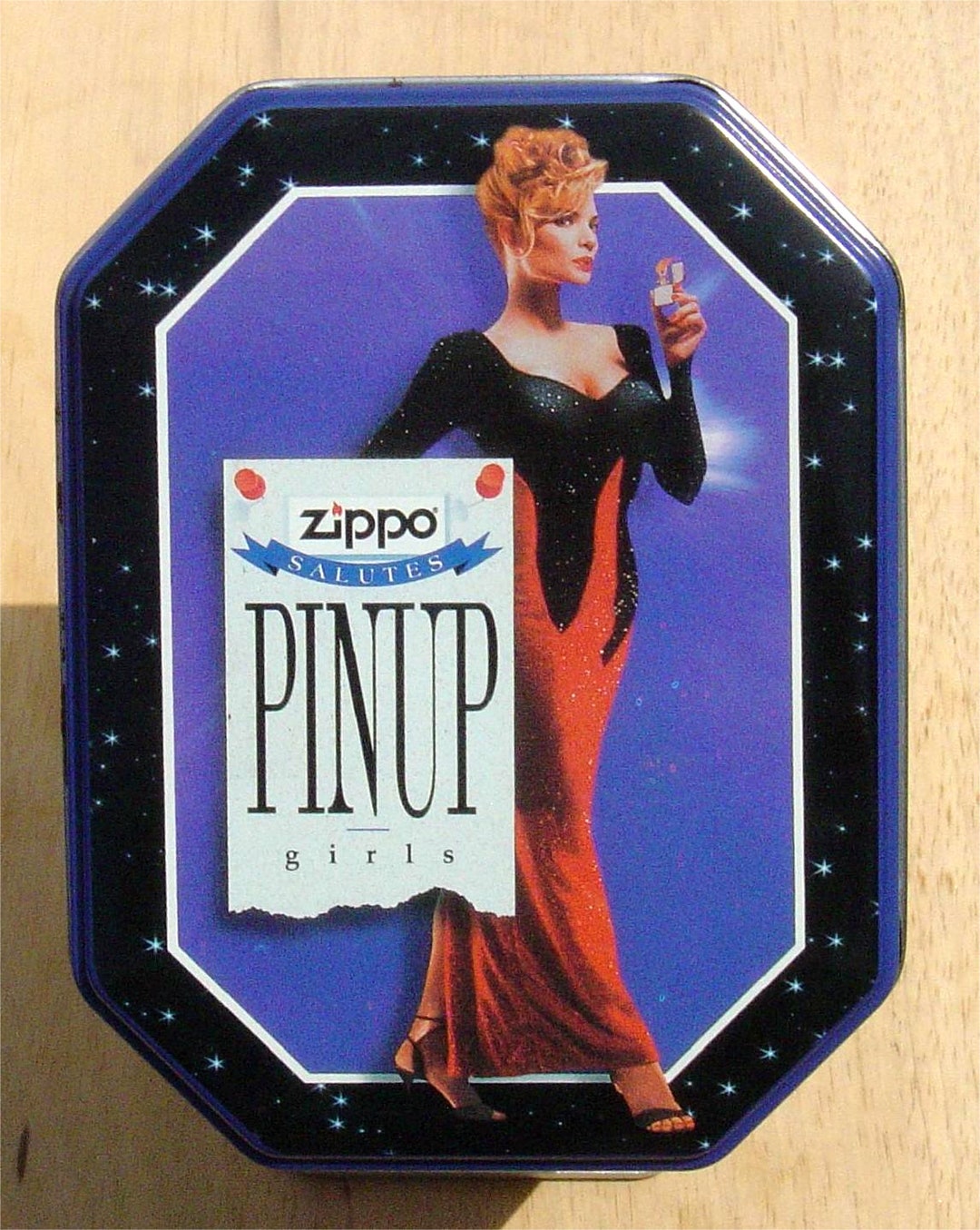 Zippo "pinup Girl Joan" Lighter, 1996 Collectable of the Year, With Tin ...