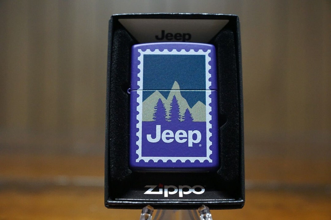 Great Custom Blue Jeep Trees & Mountain Road Zippo Lighter - Etsy